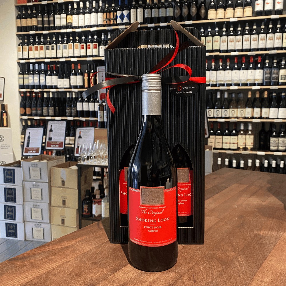 Gaveæske med 2 flasker vin